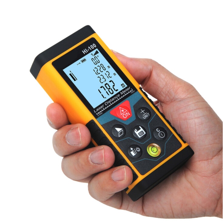 Telemetru laser cu display, 60 m, ± 1.5 mm precizie, 635 nm, Dioda ...