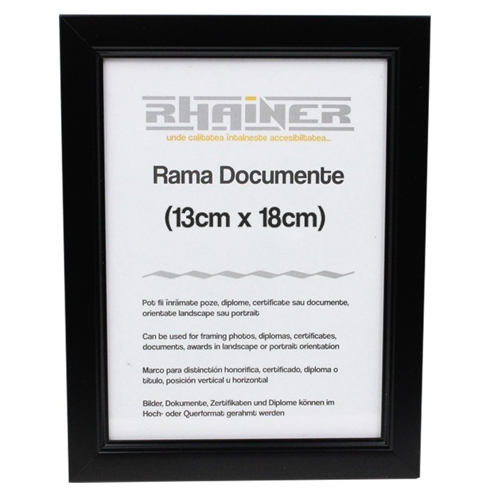 Рамка за снимка Madrid, Rhainer, черна, 13x18 - eMAG.bg