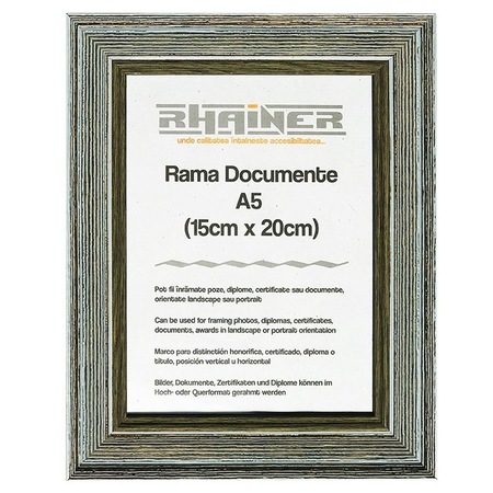 Рамка за снимки Rhainer Bilbao, Светлосин, A5 - eMAG.bg