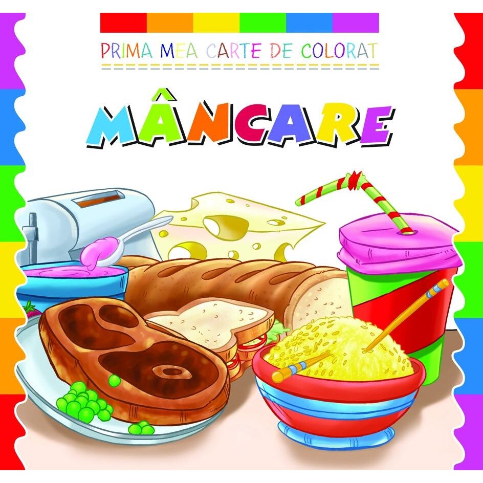 Prima mea carte de colorat. Mancare - eMAG.ro