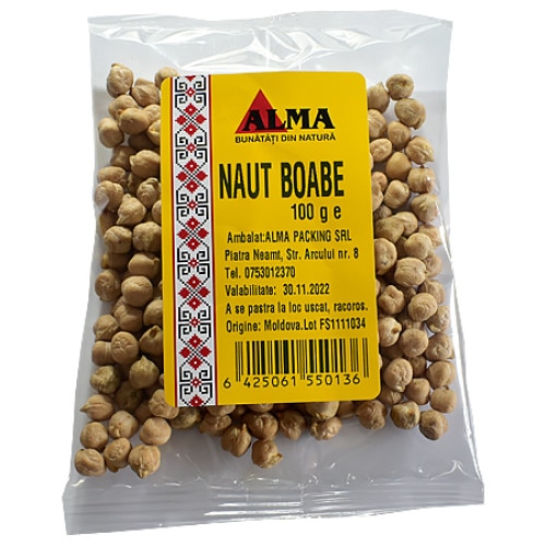 Naut boabe, 100g, Alma - eMAG.ro