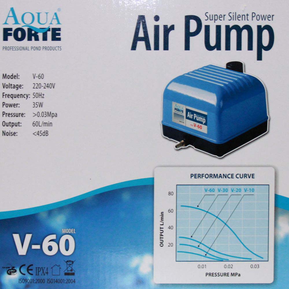 Pompa de aer Aquaforte Hi Flow V Series, V60, Super Silent - eMAG.ro