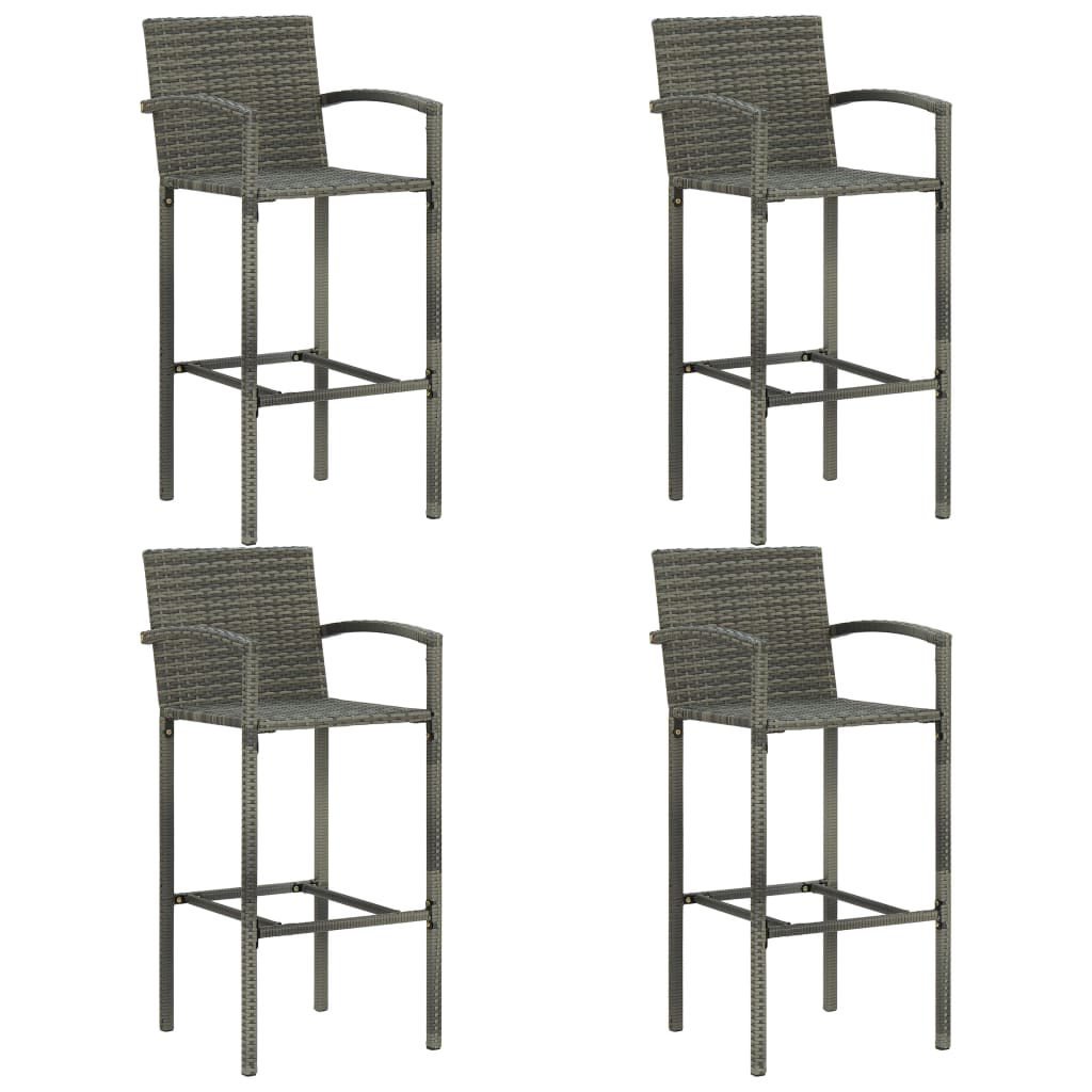 Set mobilier bar de gradina din 4 scaune si 1 masa tip tejghea blat ...