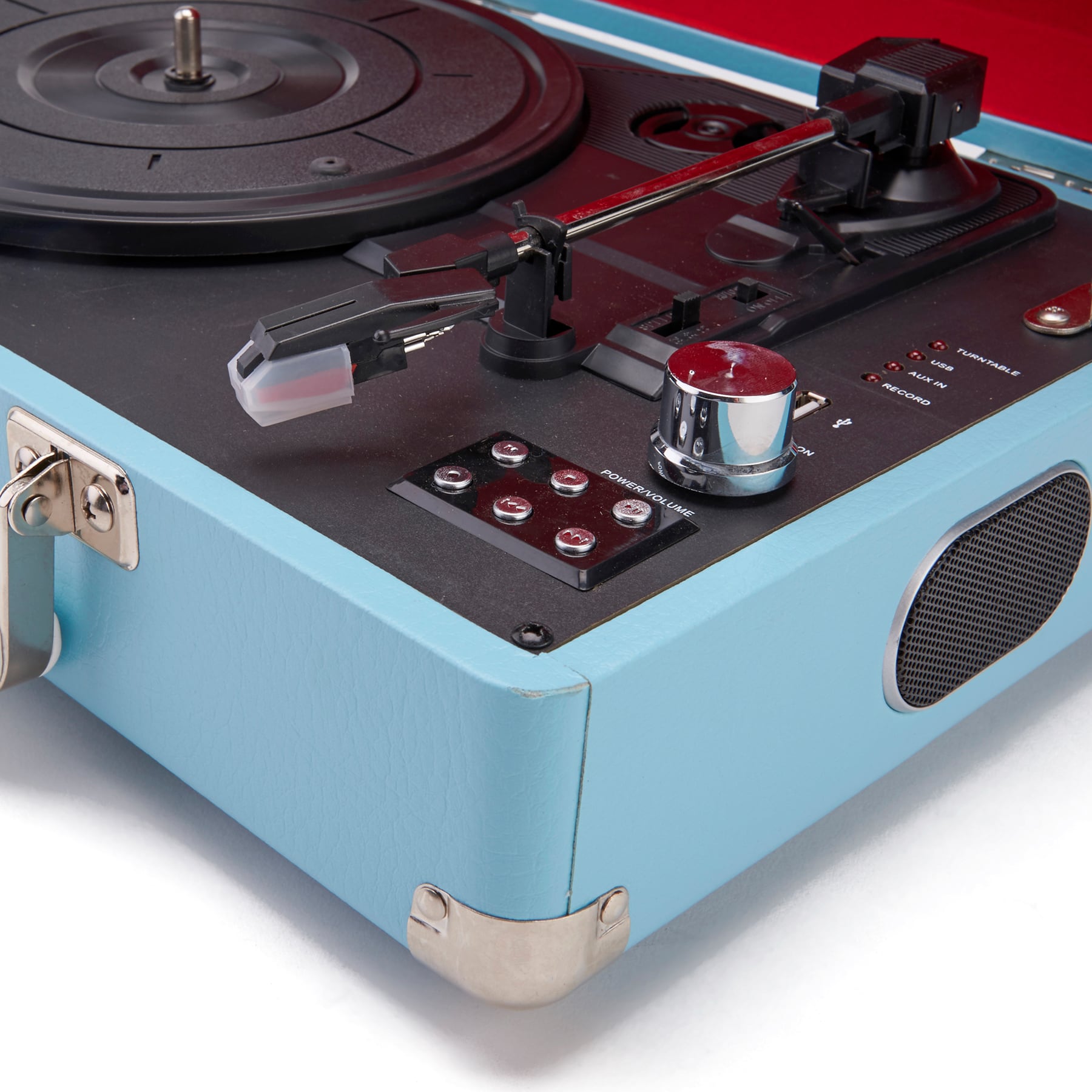 Pick-Up Portabil GPO Retro Attache, Tip valiza, Bluetooth, MP3 Player ...