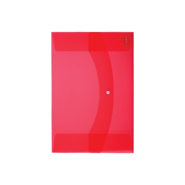 Mapa plastic A3 cu buton, multicolor semi-transparente, 0.40mm - eMAG.ro