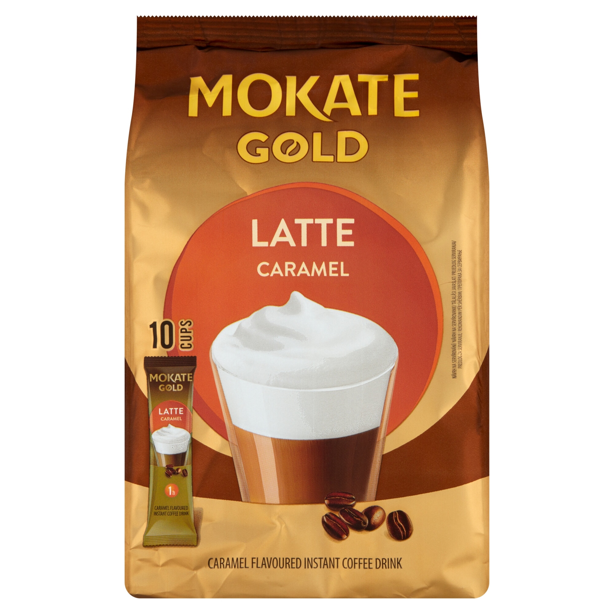Mokate Gold Latte instant kávé, karamell, 10x14 g - eMAG.hu