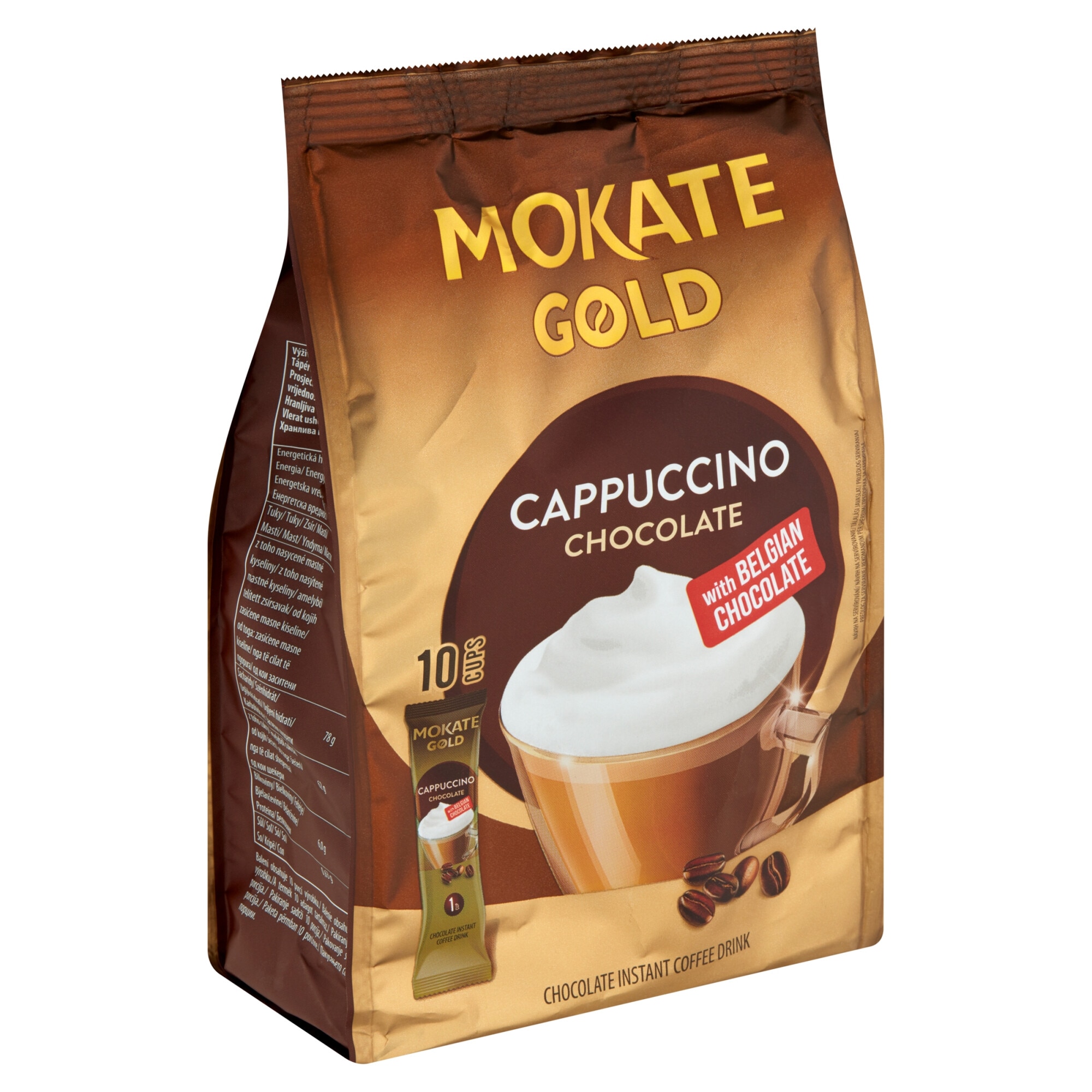 Mokate Gold Cappuccino instant kávé, csokoládé, 10x14 g - eMAG.hu
