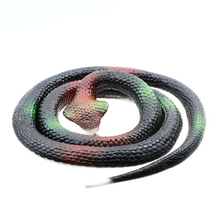 Figurina, Sarpe King Cobra de jucarie, imitatie real, Negru, 80 cm ...