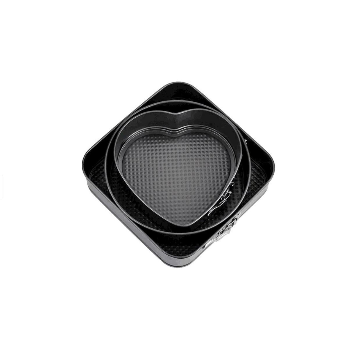 Set 3 Tavi Copt Fund Detasabil Forma Rotunda,Forma Inima Si Forma ...