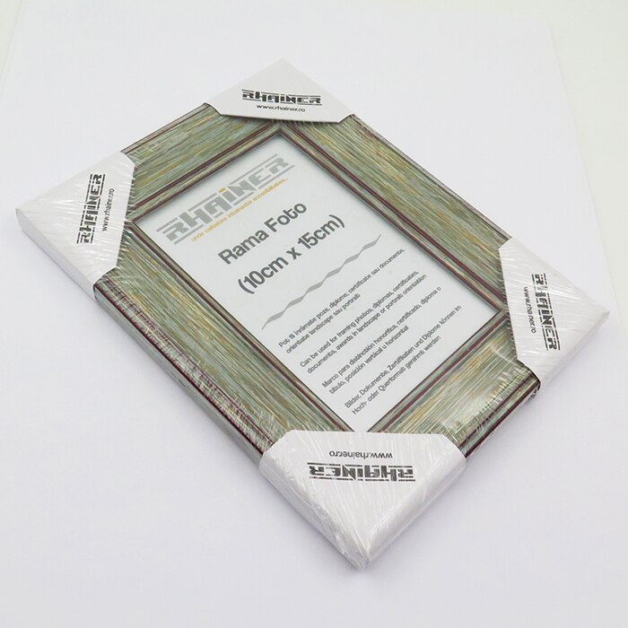 Rama foto Malaga, Rhainer, verde antichizat, 10x15 cm - eMAG.ro