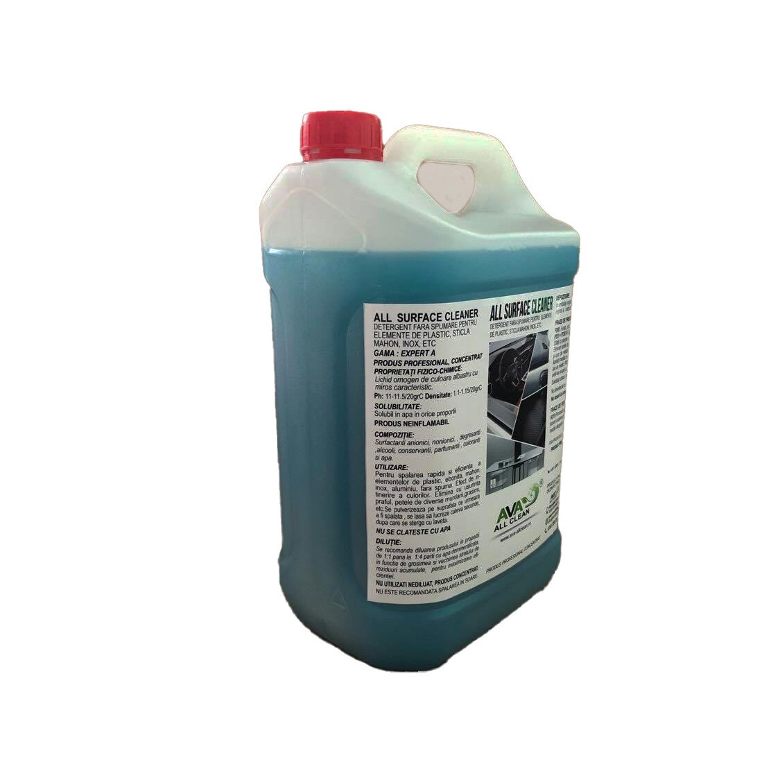 Detergent interioare auto,bord,inox,mahon All Surface Cleaner 5l ava ...
