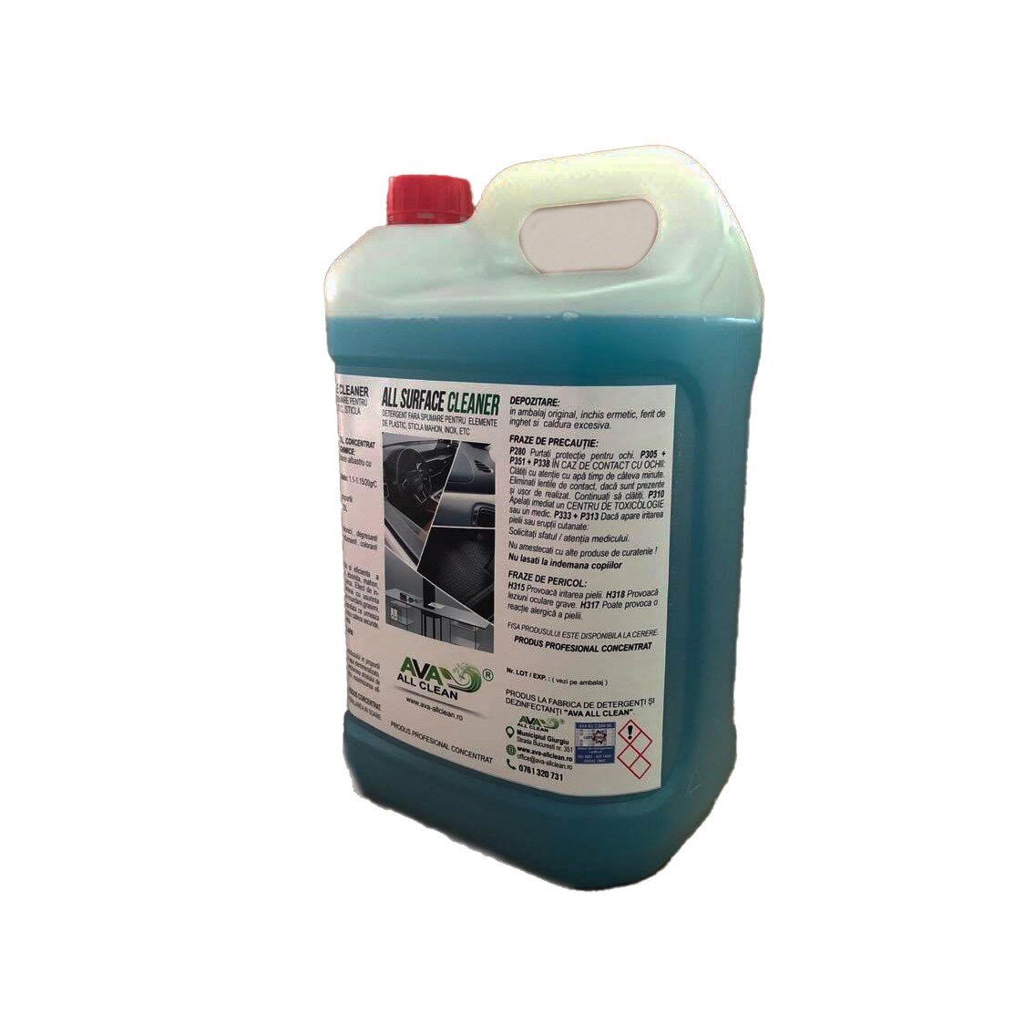 Detergent interioare auto,bord,inox,mahon All Surface Cleaner 5l ava ...