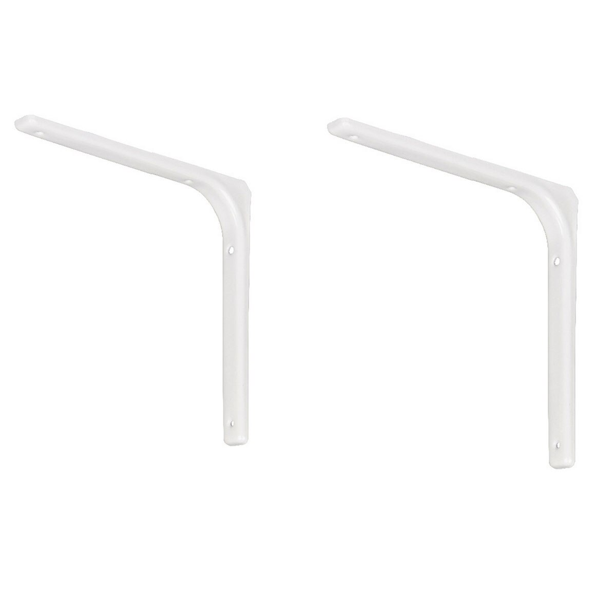 Set 2 console albe pentru rafturi 10x10 cm, Arly, Otel - eMAG.ro