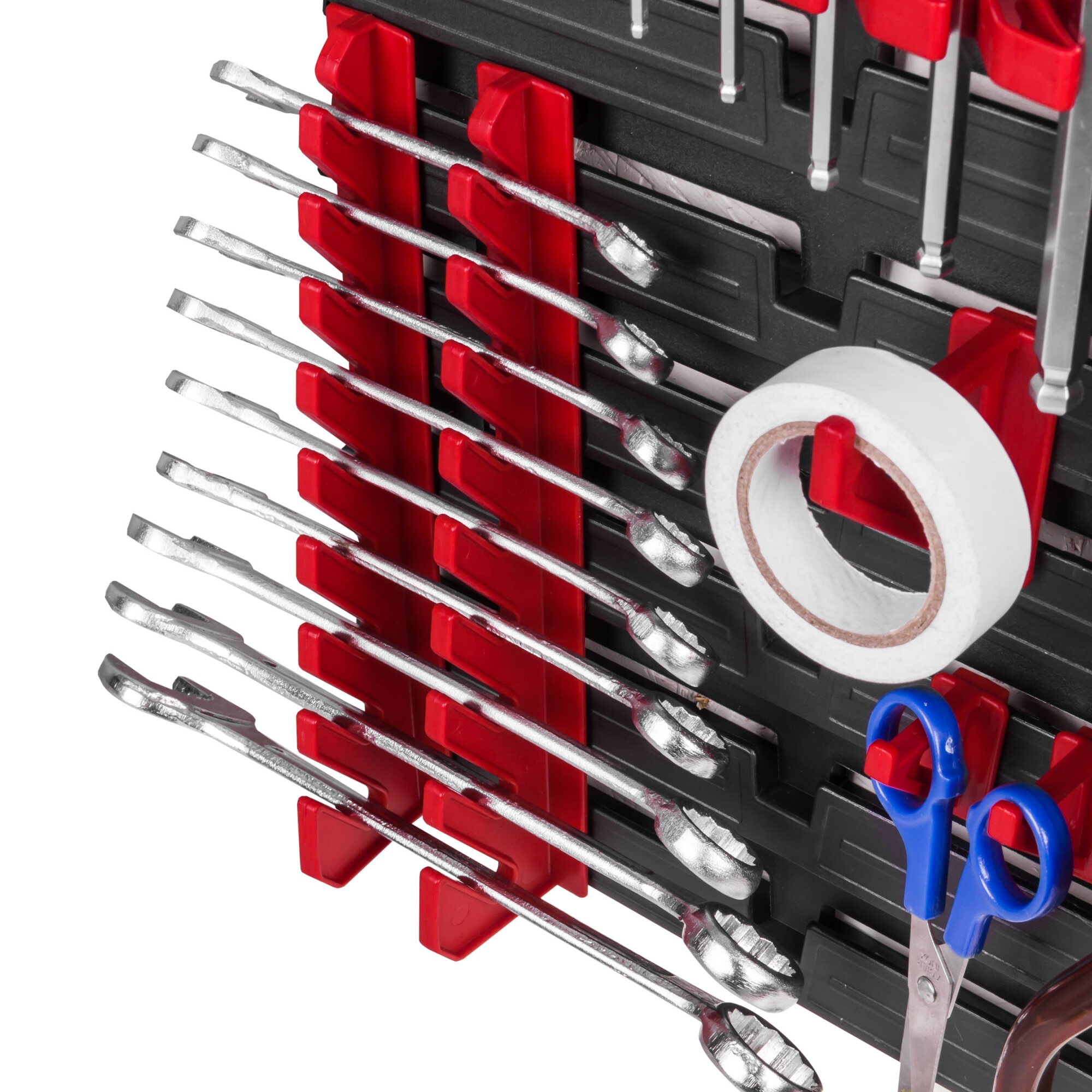 Panou depozitare scule, Botle, Universal, 78 x 39 cm, Rosu/Negru - eMAG.ro