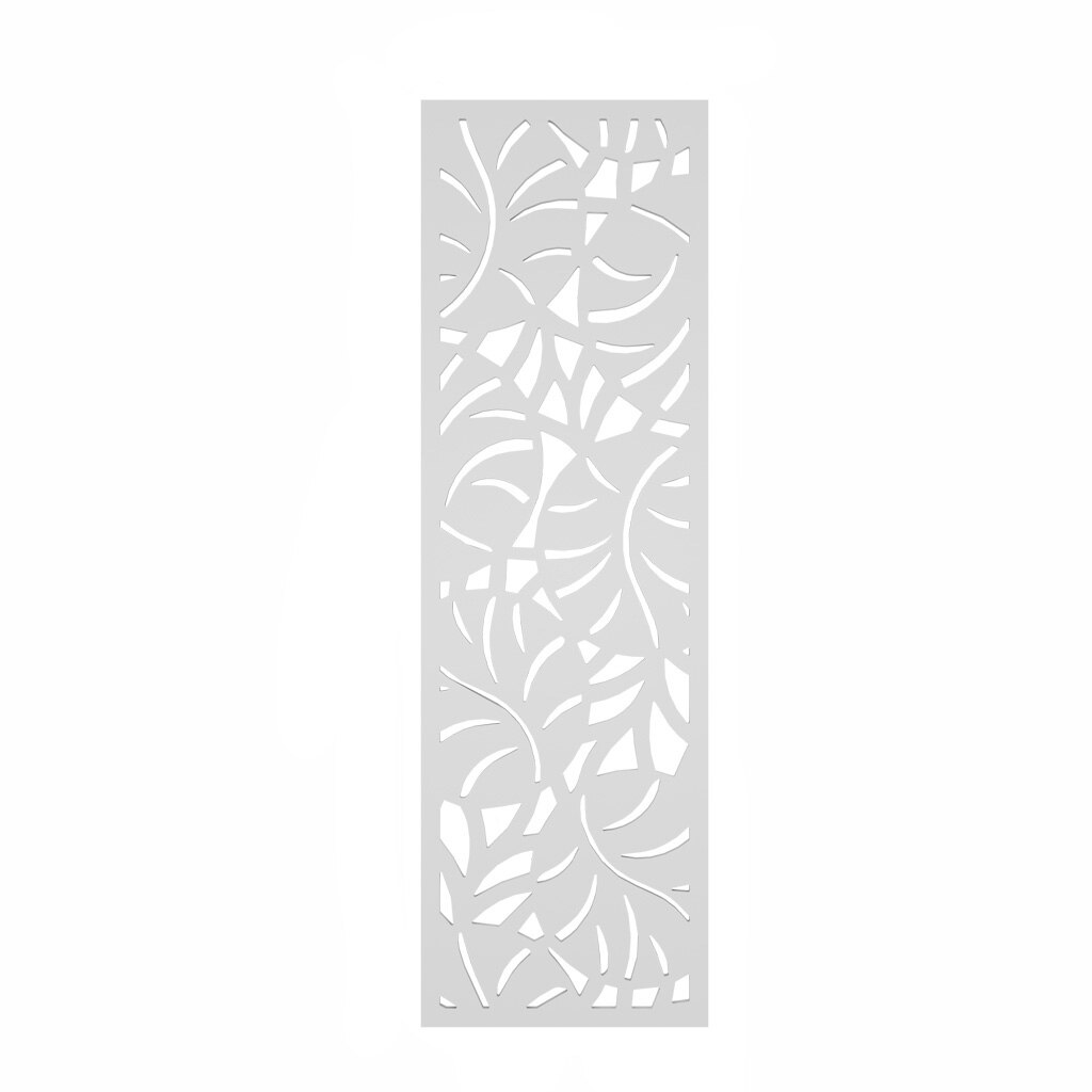 Panou separator decorativ din PVC alb, model 006, 2000x620x15 mm - eMAG.ro