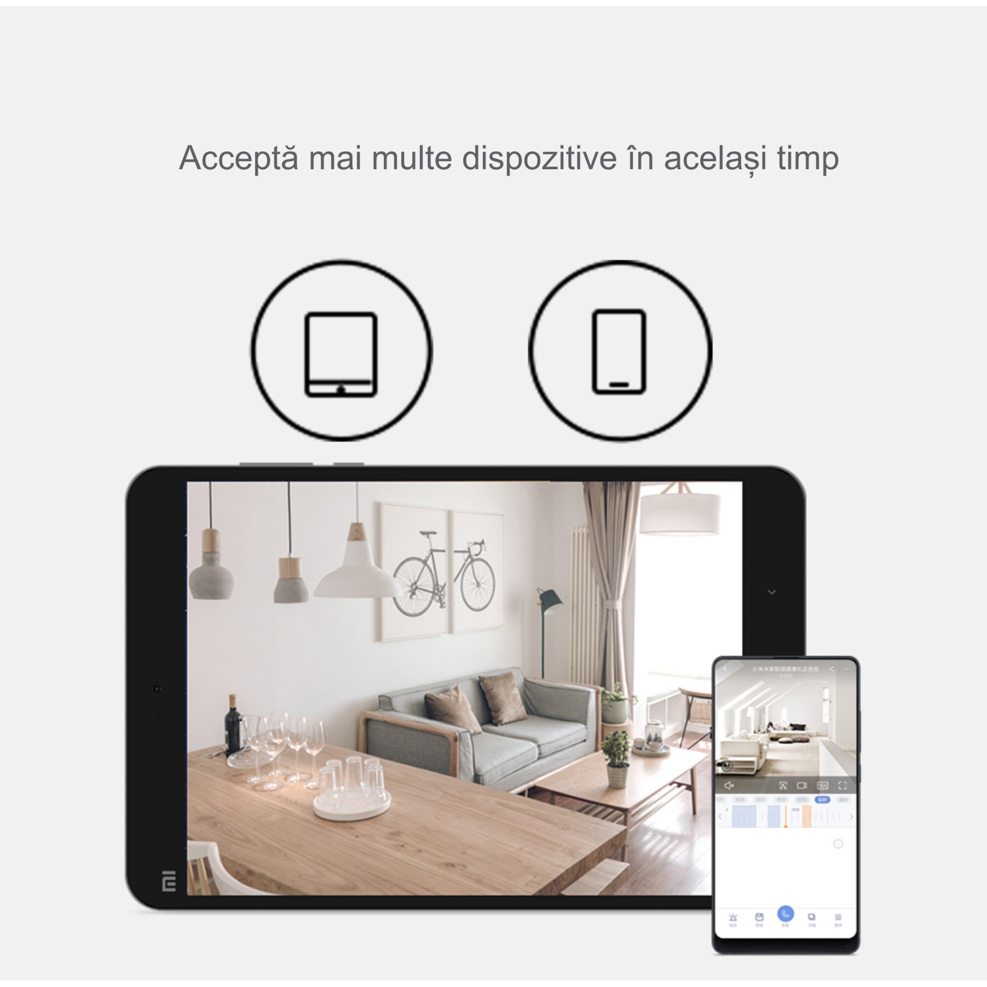 Baby Monitor Wireless cu picior flexibil, Rezolutie 1080P, WiFi, Night ...
