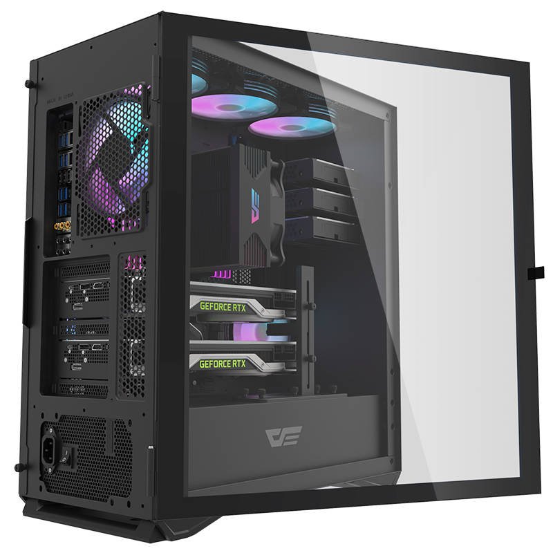 Carcasa pentru computer Darkflash DLX22 NEO, Negru - eMAG.ro