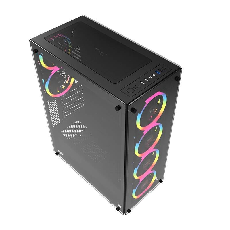Carcasa pentru computer darkFlash Phantom, Middle Tower, ATX, Micro ATX ...