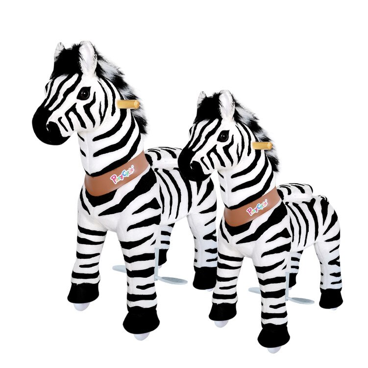 Scuter zebra Ponycycle, cu roti, din plus, viraje stanga si dreapta, 3 ...