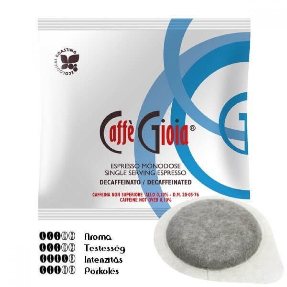 Caffé Gioia Koffeinmentes kávépárna 150 db, Easy Serving Espresso Pod ...