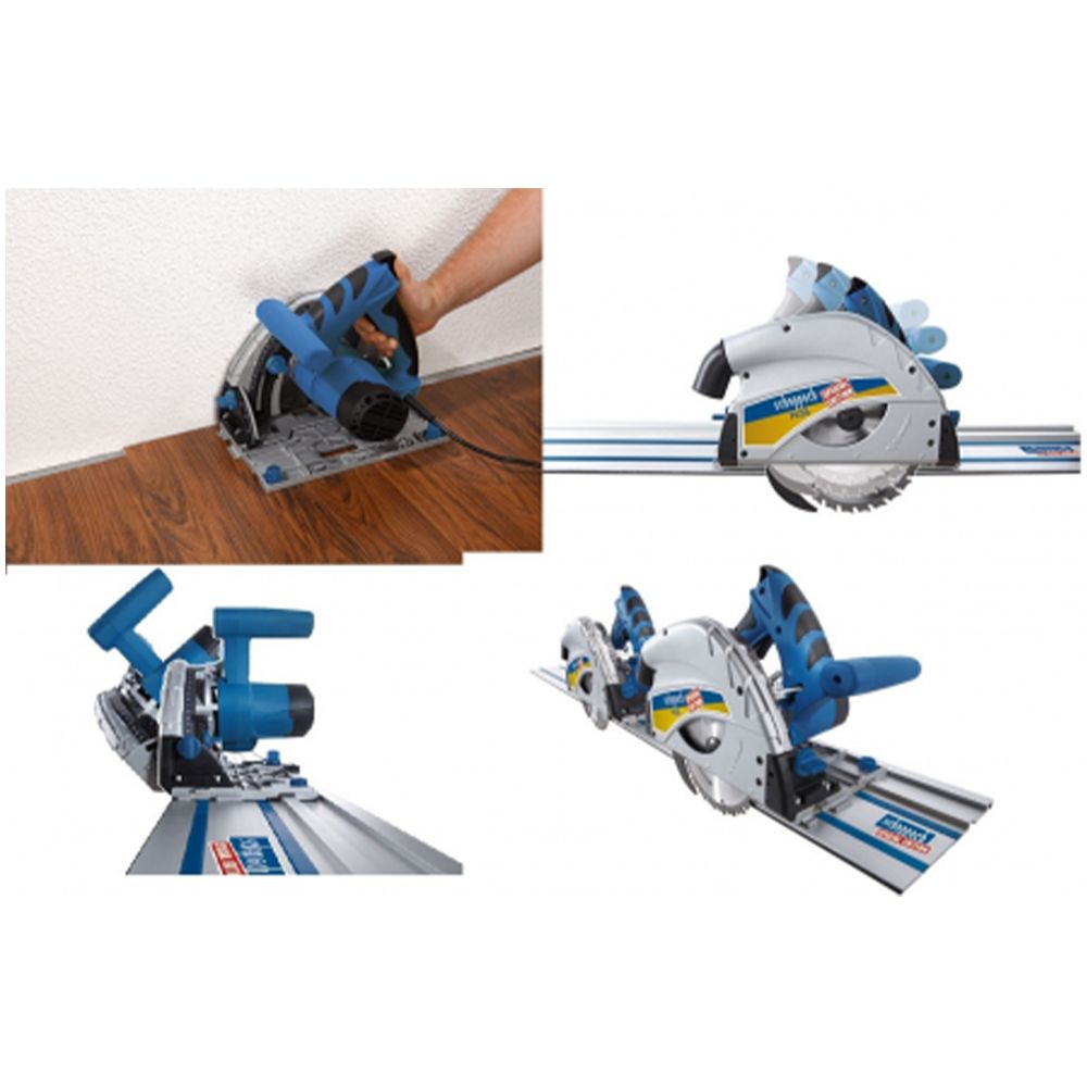 Scheppach PL55 Körfűrész, 2 Vezetősín, 1200W, Tárcsaátmérő 160 mm - eMAG.hu