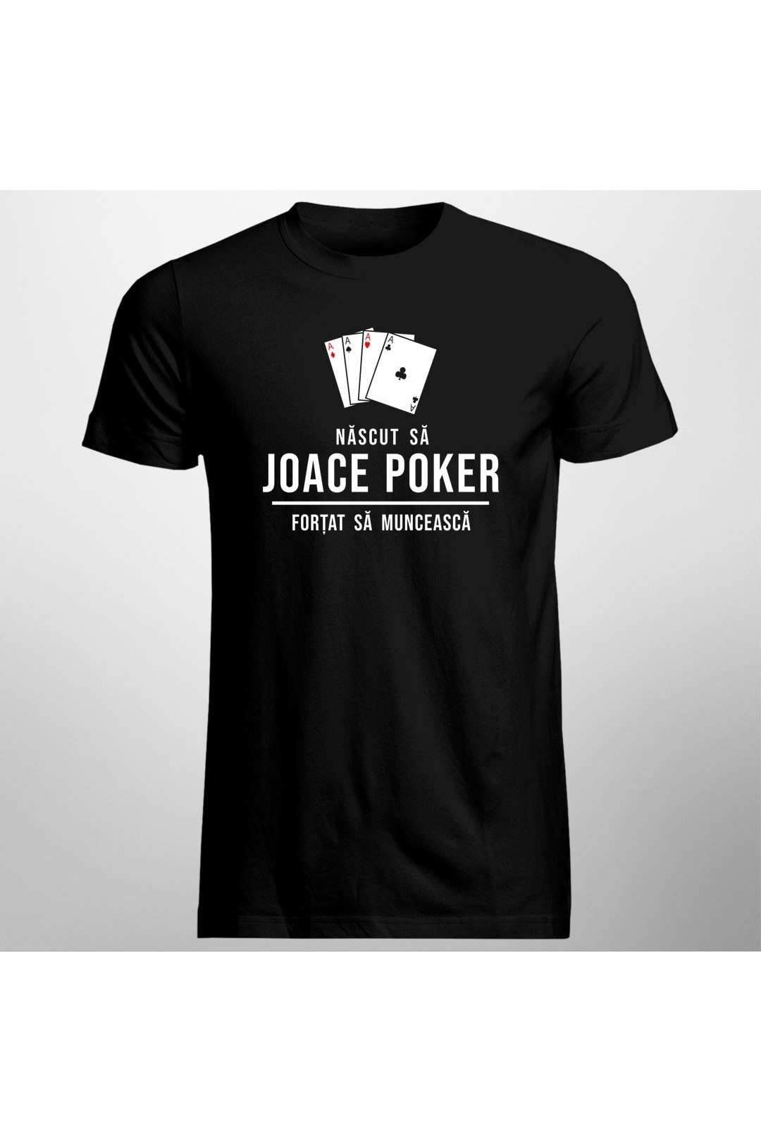 Tricou pentru barbati, Nascut sa joace poker - eMAG.ro