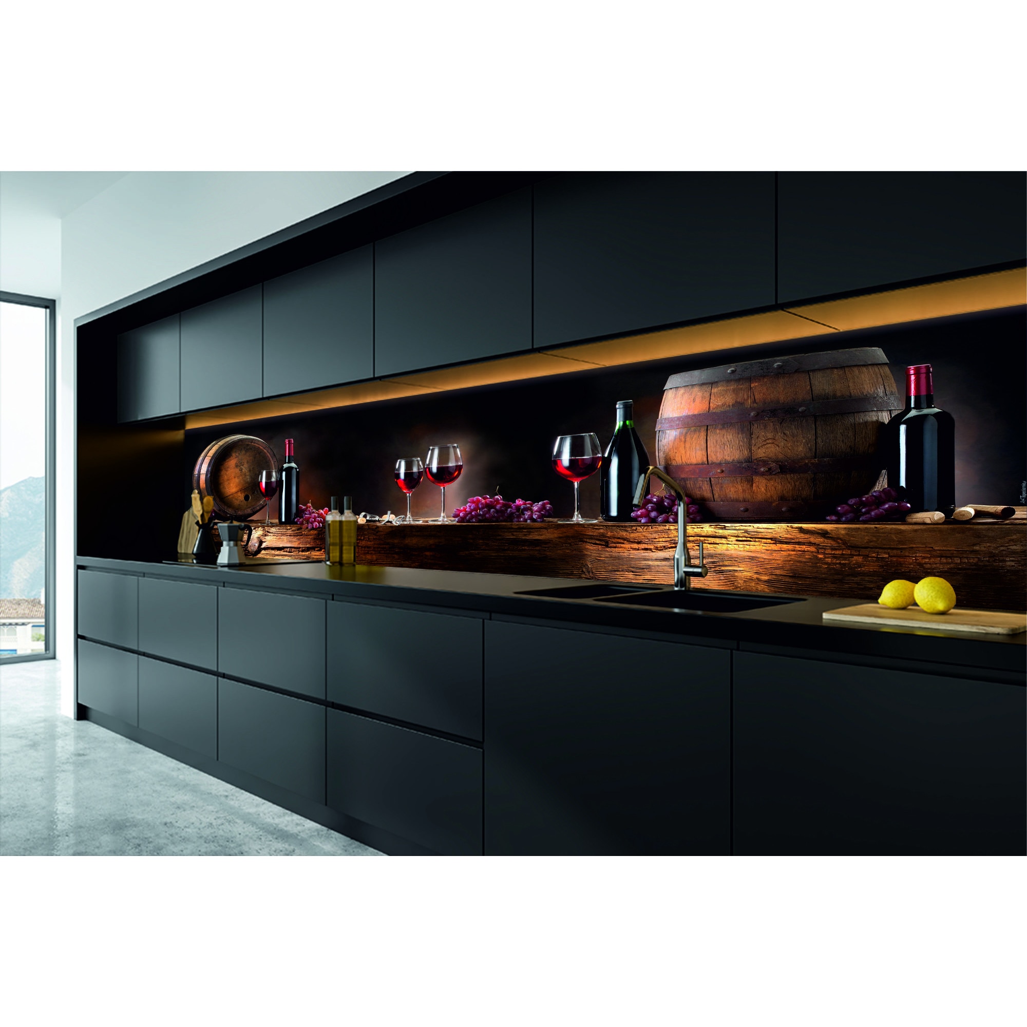 Sticla bucatarie sau baie, securizata, GLASFABRIK 4 mm, Multicolor ...