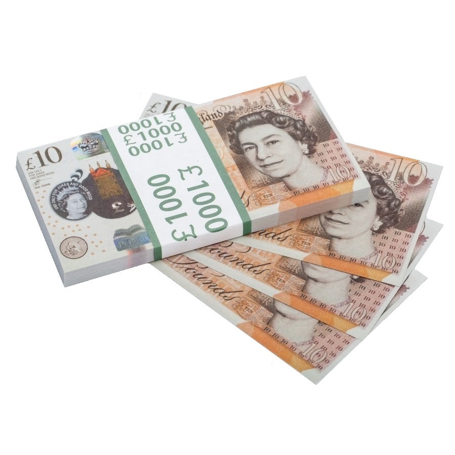 Teanc 80 bancnote recuzita 10 Pounds - eMAG.ro