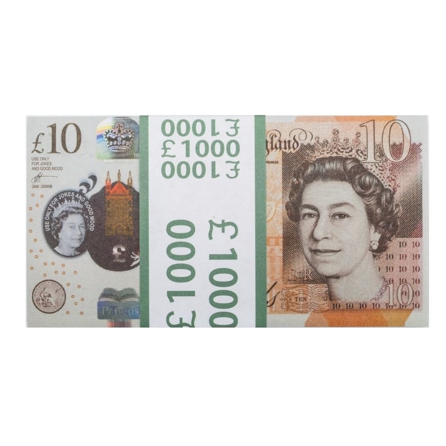 Teanc 80 bancnote recuzita 10 Pounds - eMAG.ro