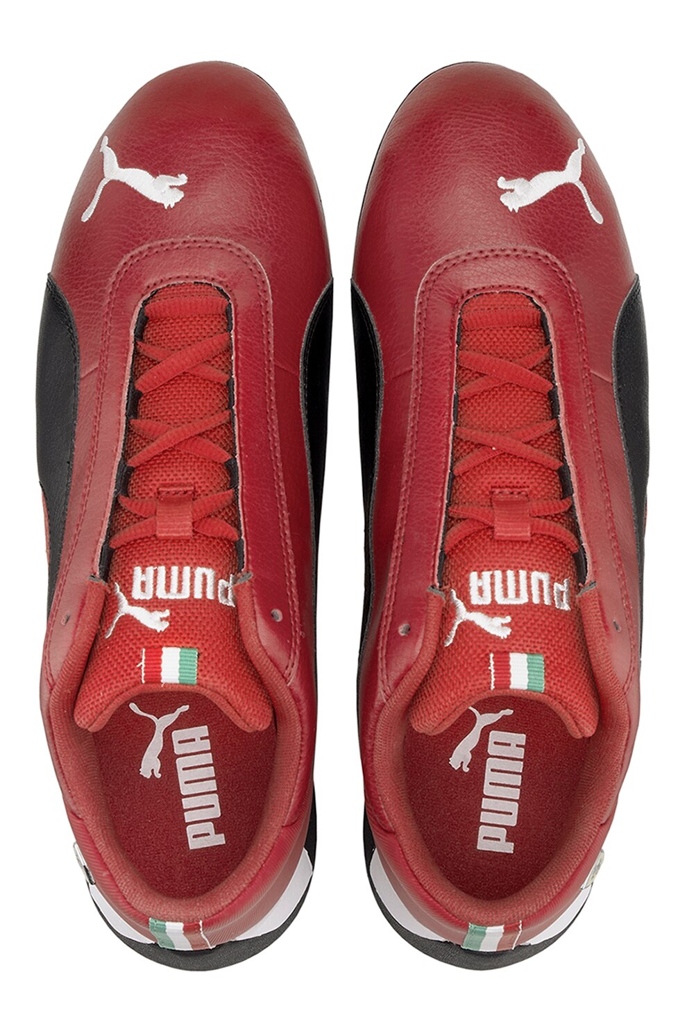 Puma, Спортни обувки SF R-Cat от еко кожа, Червен, 8 - eMAG.bg