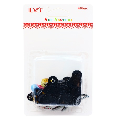 Комплект 40 бр, Копчета 10 мм, IDei, Черни - eMAG.bg