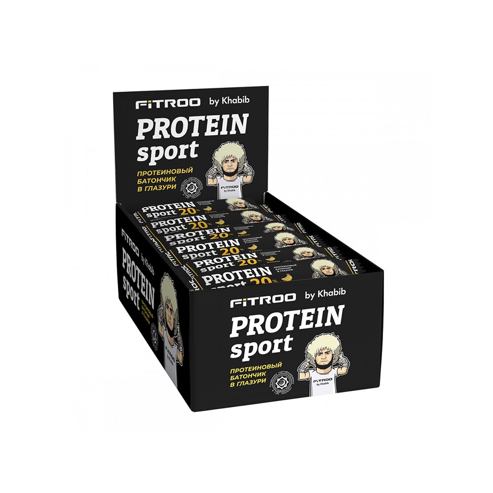 Cutie 24 Batoane Proteice, Fitroo, Khabib Protein Sport Banana, 24x40 ...