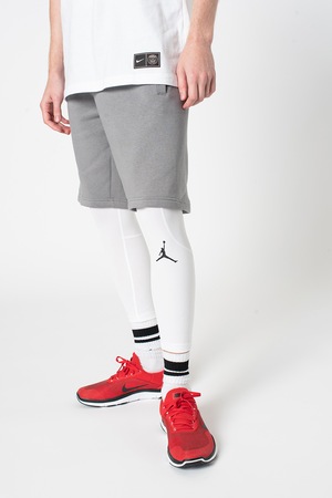 Nike, Colanti cu Dri-Fit pentru baschet Jordan, Alb optic/Negru, S ...