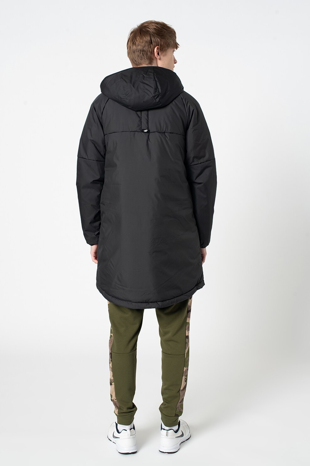 Nike, Geaca parka impermeabila Legacy, Negru, S - eMAG.ro