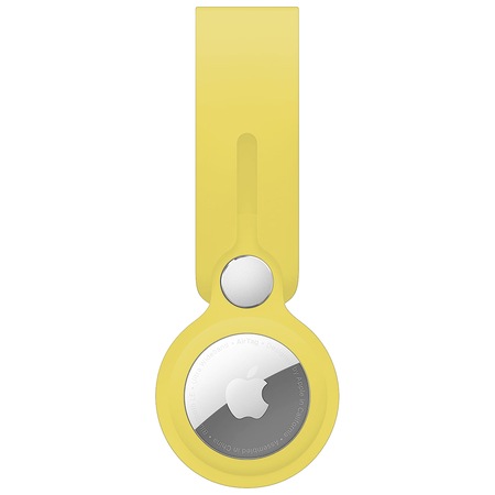 SILKASE Loop case за Apple Airtag, жълт, течен силикон, гривна - eMAG.bg