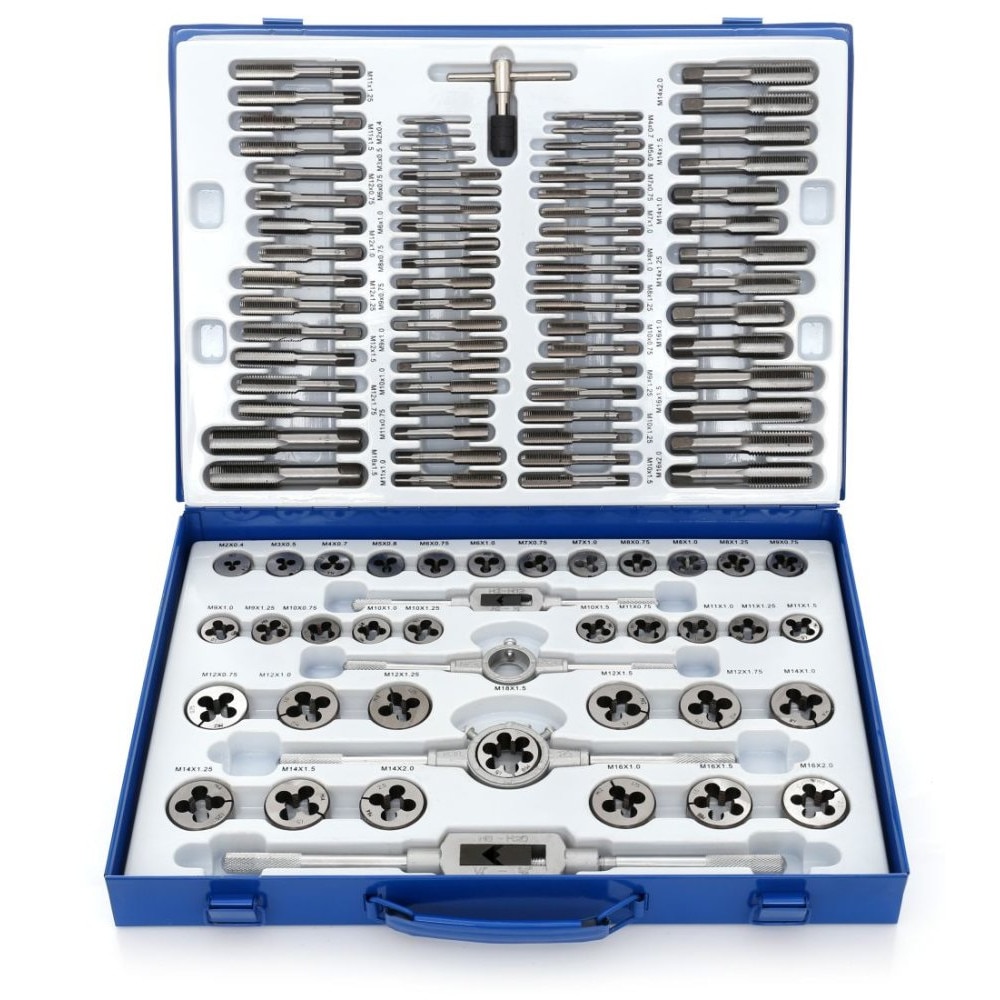Trusa de tarozi si filiere Tagred, M2-M18, 110 piese - eMAG.ro