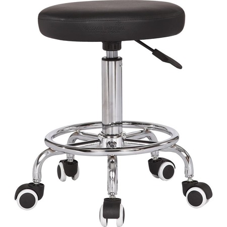 Scaun rotund hidraulic cu roti, Massage Imperial, Rio, Negru - eMAG.ro