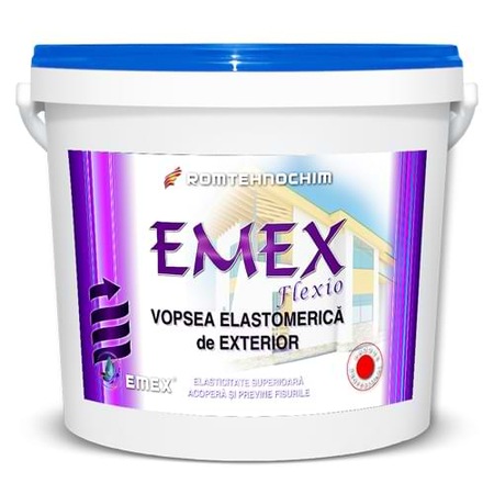 Vopsea Elastomerica Exterior “Emex Flexio”, Light Grey, Bidon 20 Kg ...