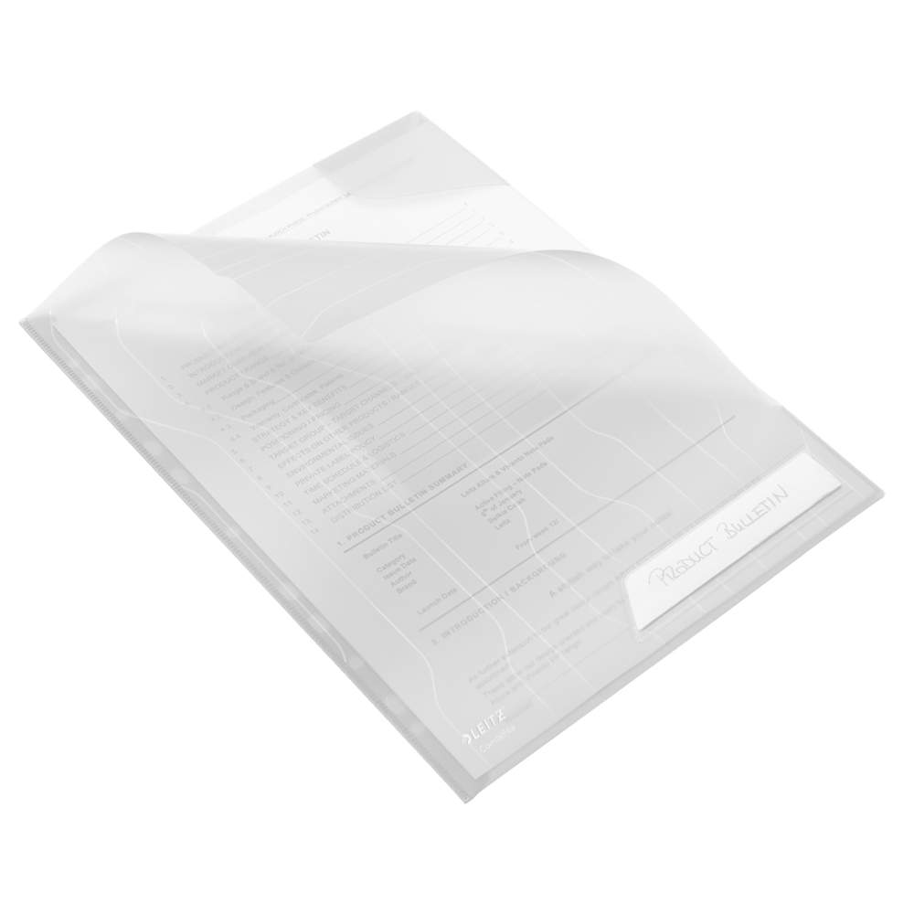 Set 5 Mape CombiFile din Plastic Leitz, 40 Coli, Transparente - eMAG.ro