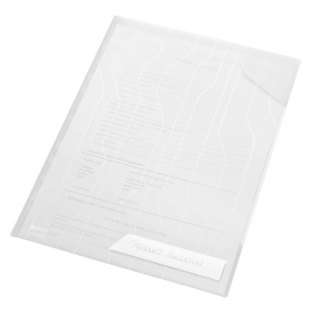 Set 5 Mape CombiFile din Plastic Leitz, 40 Coli, Transparente - eMAG.ro