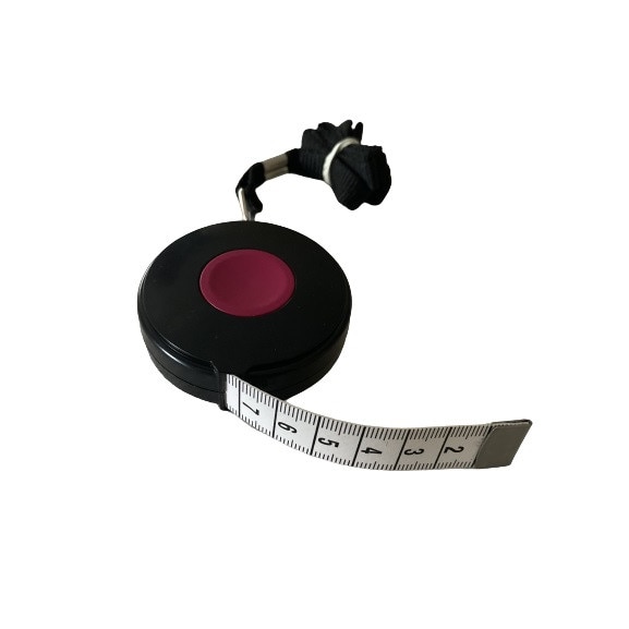 Ruleta -metru 150 cm ambele fete imprimate, din piele, cu revenire ...