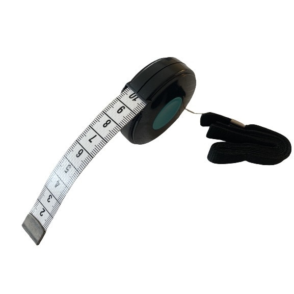 Ruleta -metru 150 cm ambele fete imprimate,din piele,cu revenire,snur ...