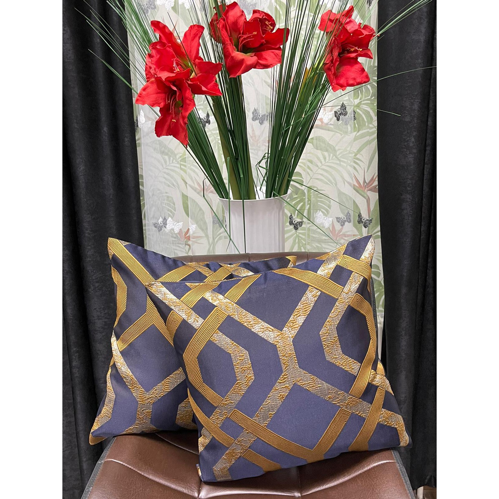 Set doua huse pernute decorative, cu fermoar, detasabile, culoare ...