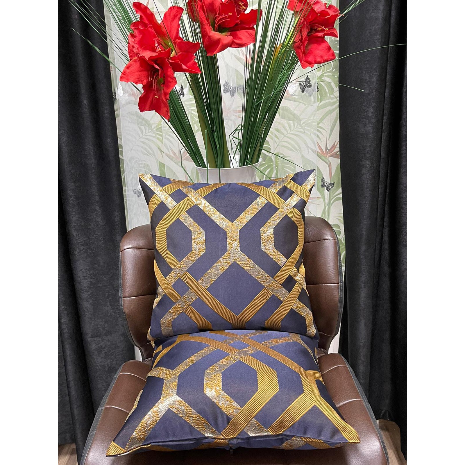 Set doua huse pernute decorative, cu fermoar, detasabile, culoare ...