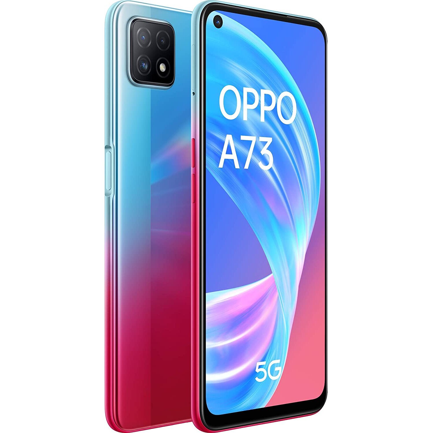 Мобилен телефон Oppo A73, Dual SIM, 128GB, 8GB RAM, 5G, Neon - eMAG.bg