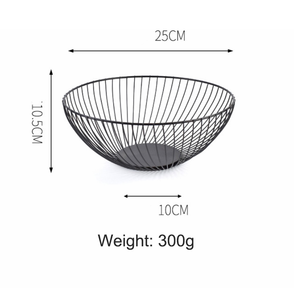 Cos de fructe, 25x10x10.5 cm, Negru - eMAG.ro