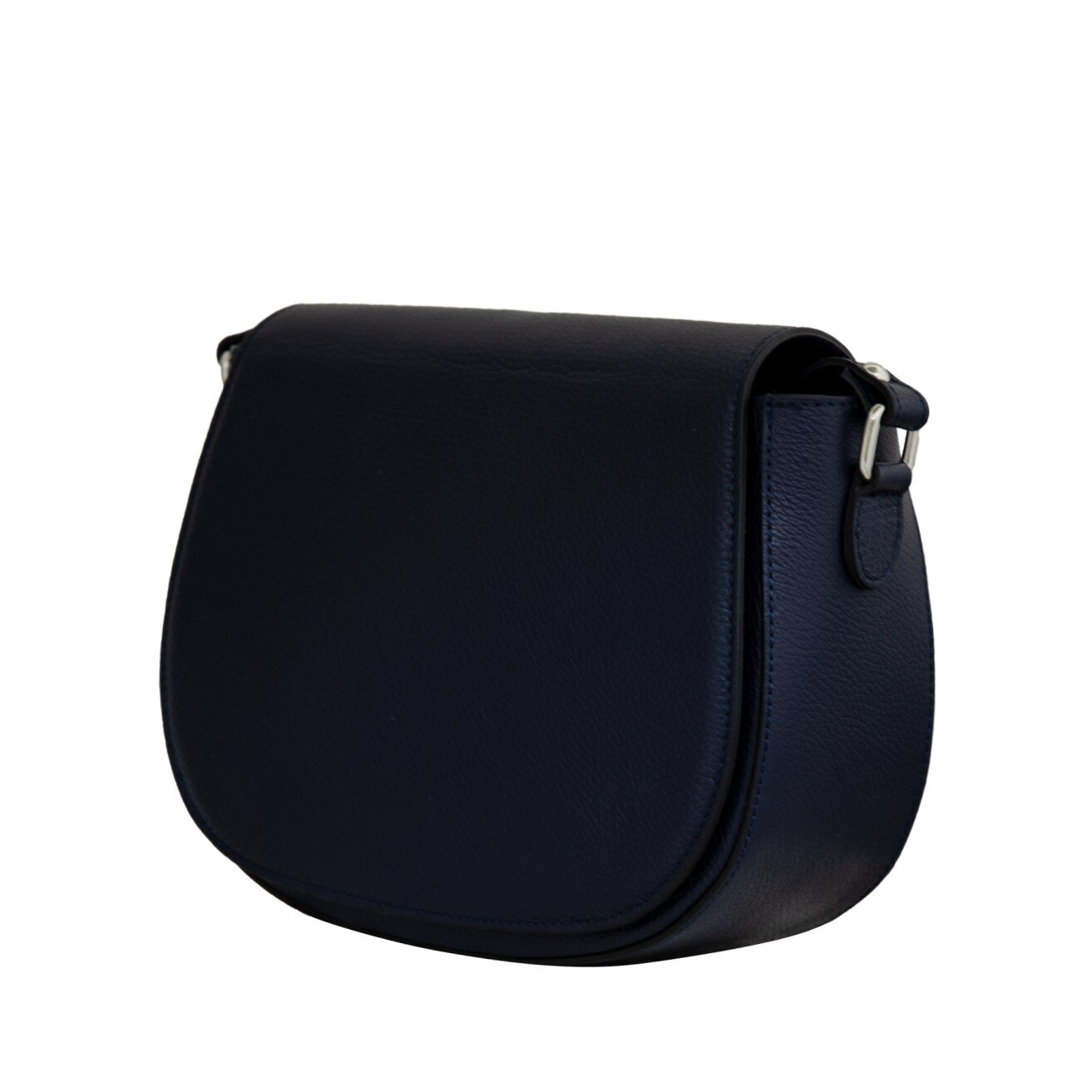 Geanta de dama tip postas din piele naturala Eva Bags, Lisa bleumarin ...