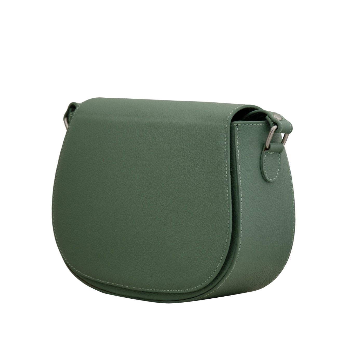Geanta de dama tip postas din piele naturala Eva Bags, Lisa verde - eMAG.ro