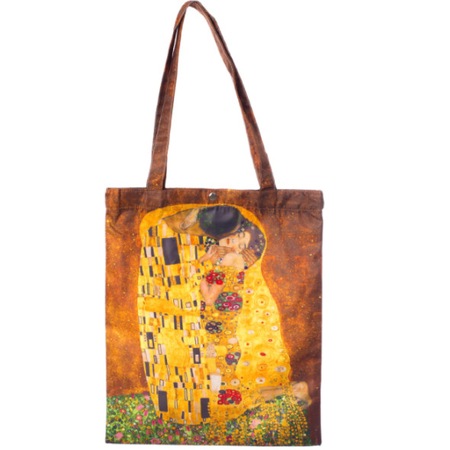 Geanta Textila, Imprimare Dupa Pictura, Sarutul, Multicolor - eMAG.ro