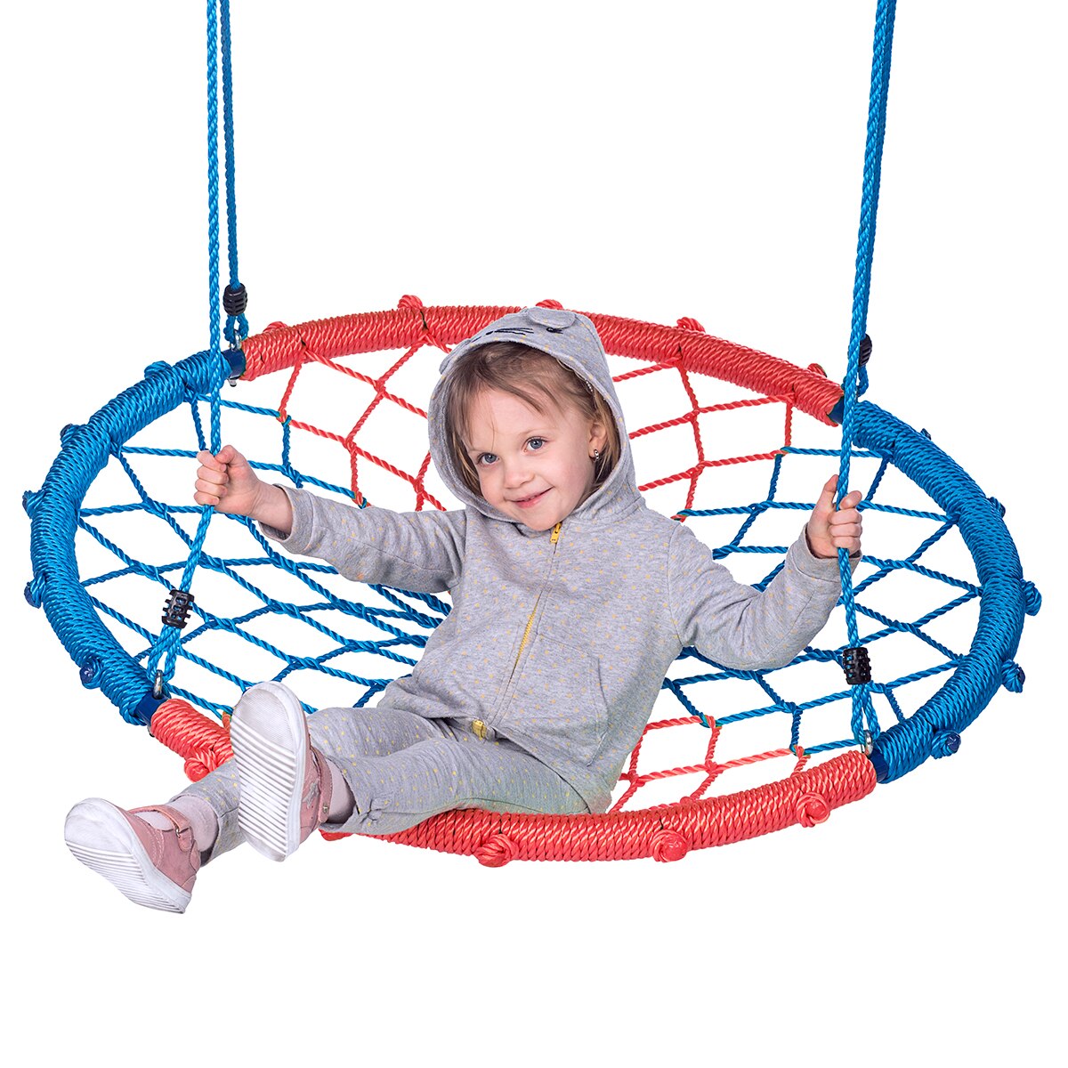 Leagan cuib pentru copii Nils Camp NB5039, diametru 100 cm, Albastru ...